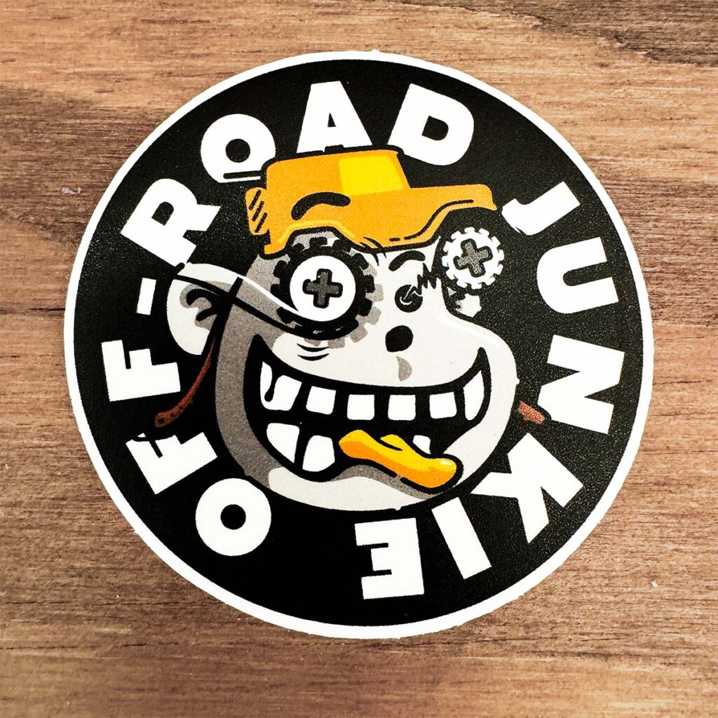 Official Off-Road Junkie Vinyl Sticker - Gorilla Dirt