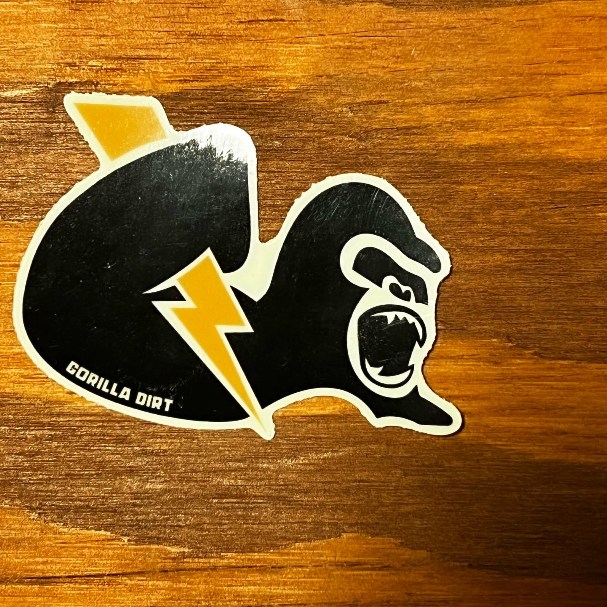 Gorilla Bolt Glow Vinyl Decal - Gorilla Dirt