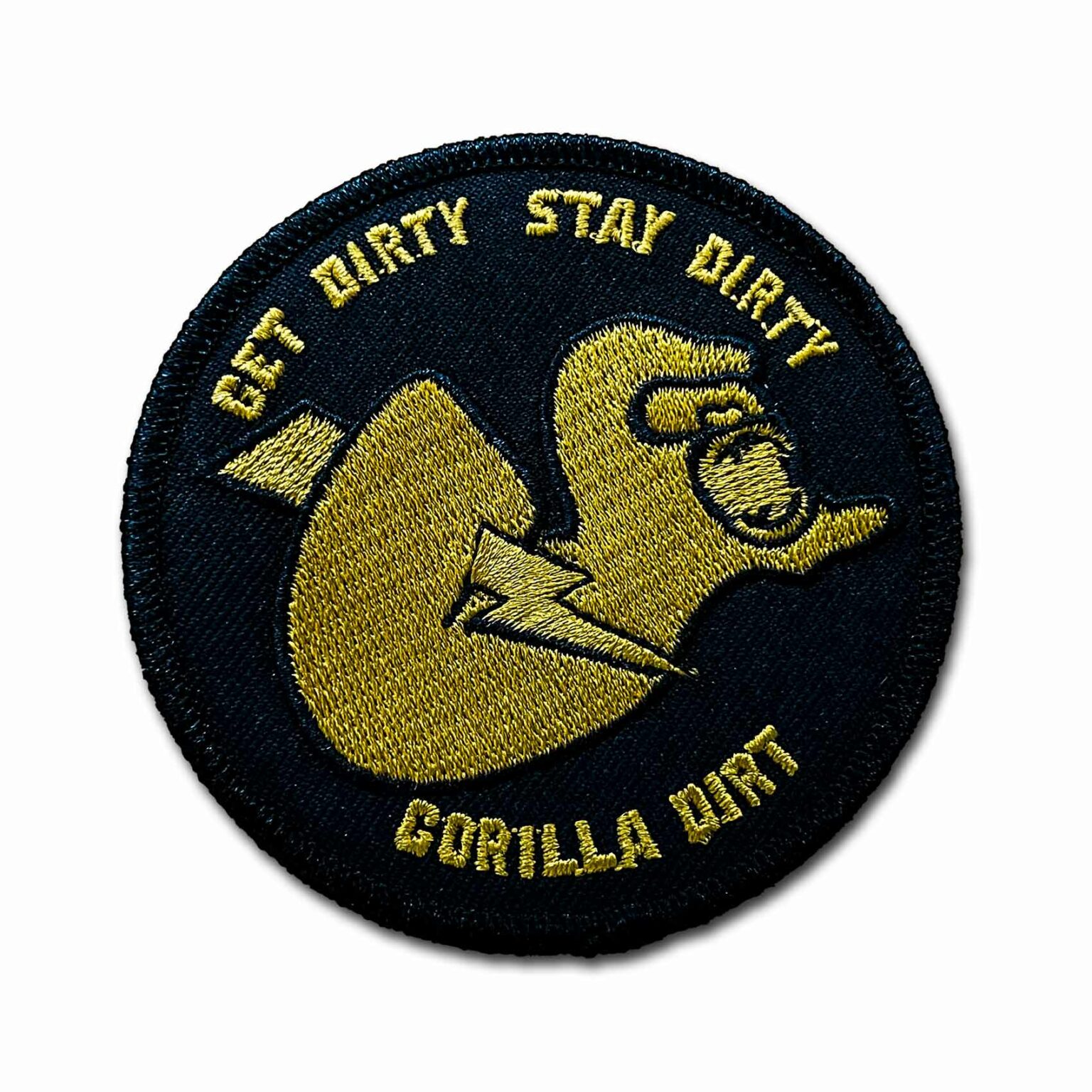 Gorilla Bolt Velcro Backed Patch - Gorilla Dirt