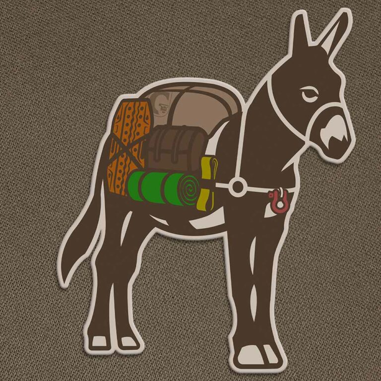 Off-Road Mule Velcro Backed Patch - Gorilla Dirt